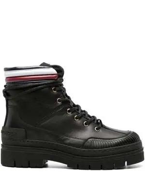 Tommy Hilfiger Corporate Leather Ankle Boots