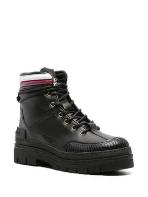 Tommy Hilfiger Corporate Leather Ankle Boots