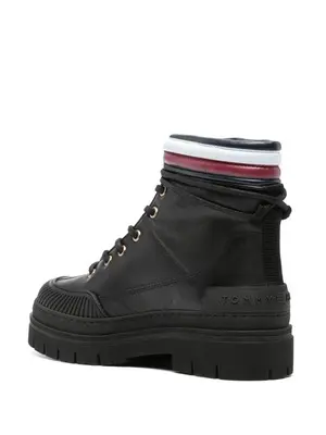 Tommy Hilfiger Corporate Leather Ankle Boots
