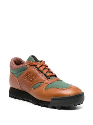 NEW BALANCE Rainier Leather Sneakers - Brown