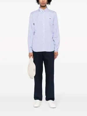 Lacoste Logo-patch Striped Cotton Shirt