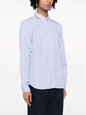 Lacoste Logo-patch Striped Cotton Shirt