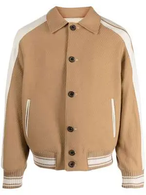ADER ERROR Button-down Ribbed Bomber Jacket