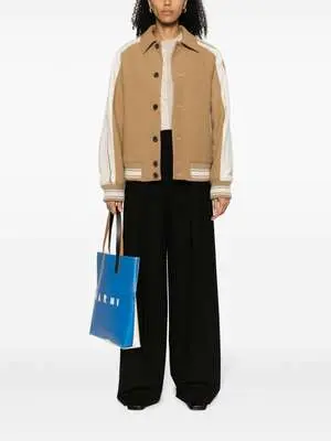 ADER ERROR Button-down Ribbed Bomber Jacket