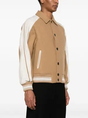 ADER ERROR Button-down Ribbed Bomber Jacket