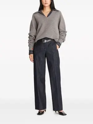 Tory Burch Selvedge Straight-leg Jeans