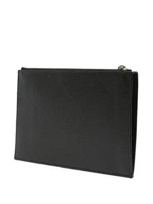 ORTIGNI Leather Clutch - Black
