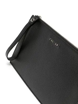 ORTIGNI Leather Clutch - Black