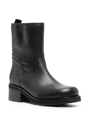 Calvin Klein 55mm Leather Biker Boots