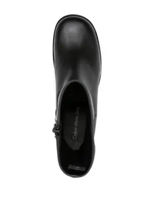 Calvin Klein 55mm Leather Biker Boots