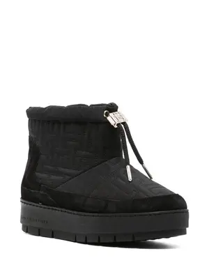 Tommy Hilfiger Monogram-jacquard Platform Snow Boots