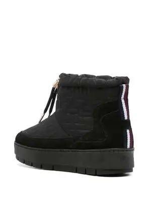 Tommy Hilfiger Monogram-jacquard Platform Snow Boots