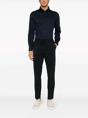 Boggi Milano Long-sleeve Button-up Shirt - Blue