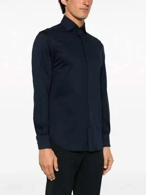 Boggi Milano Long-sleeve Button-up Shirt - Blue