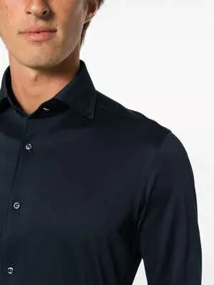 Boggi Milano Long-sleeve Button-up Shirt - Blue