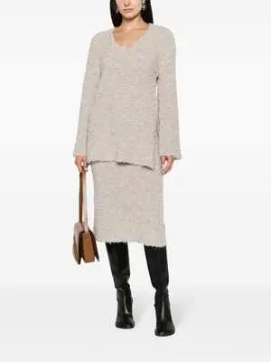 BY MALENE BIRGER Alpaca Wool-blend Midi Skirt