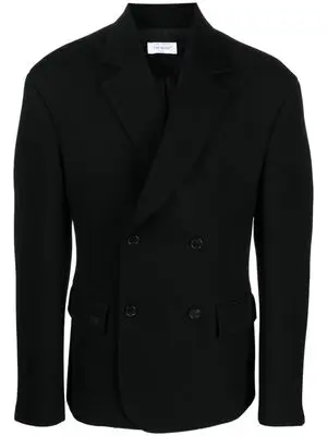 Off-White Double-breasted Virgin-wool Blazer