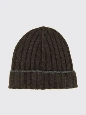 Brunello Cucinelli Ribbed Knit Beanie - Brown