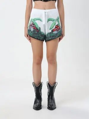 Amiri Knit Shorts With Tropical Print