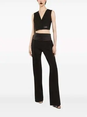 Dolce & Gabbana Number-patch Tailored Cropped Vest