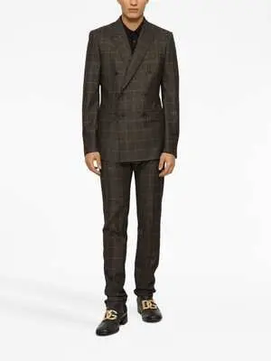 Dolce & Gabbana Plaid-check Tailored Trousers