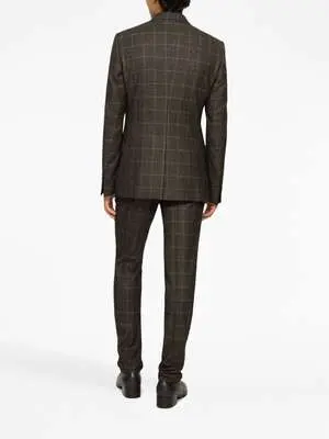 Dolce & Gabbana Plaid-check Tailored Trousers