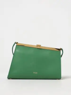 N° 21 Jaenne Leather Bag With Gold Tone Clasp