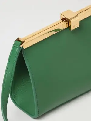 N° 21 Jaenne Leather Bag With Gold Tone Clasp