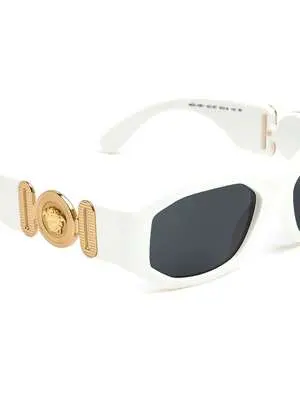 Versace Medusa Square-frame Sunglasses - White