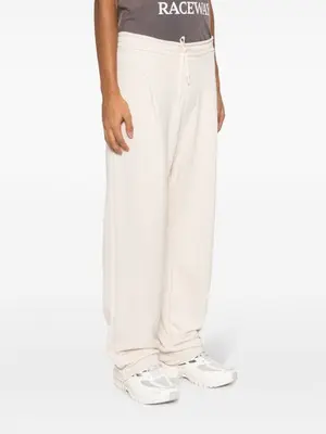 A PAPER KID Logo-patch Cotton Track Pants