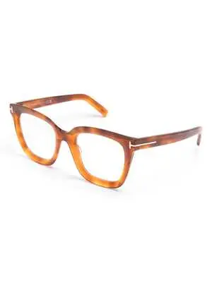 TOM FORD Tortoiseshell Square Frame Glasses
