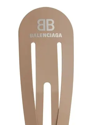 Balenciaga Pink and Silver BB Logo Hair Clip Holli hair clip set main image 3