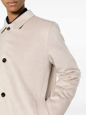 KIRED Single-breasted Midi Coat - Neutrals