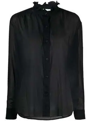 MARANT ETOILE Gamble Organic Cotton Shirt - Black