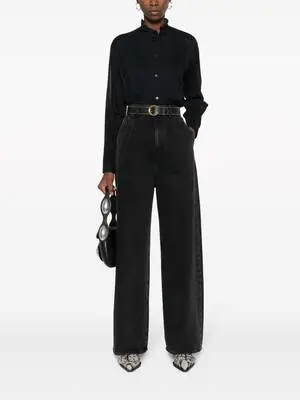 MARANT ETOILE Gamble Organic Cotton Shirt - Black