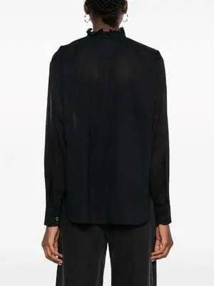 MARANT ETOILE Gamble Organic Cotton Shirt - Black