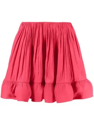 LANVIN Ruffled Flared Miniskirt - Pink