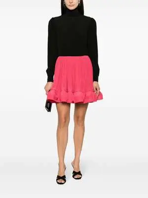 LANVIN Ruffled Flared Miniskirt - Pink