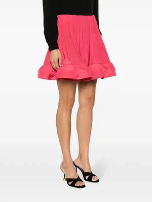 LANVIN Ruffled Flared Miniskirt - Pink