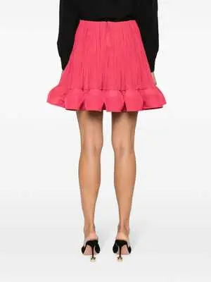 LANVIN Ruffled Flared Miniskirt - Pink