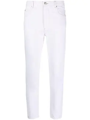 MARANT ETOILE Nea Cotton Slim-fit Trousers - White