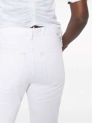 MARANT ETOILE Nea Cotton Slim-fit Trousers - White