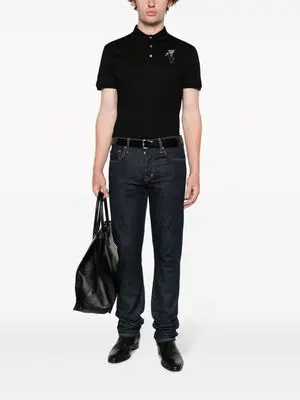 Ralph Lauren Purple Label Polo Bear-embroidered Polo Shirt