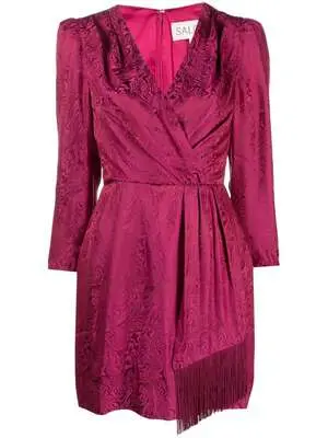 Saloni Abstract-pattern Silk Minidress