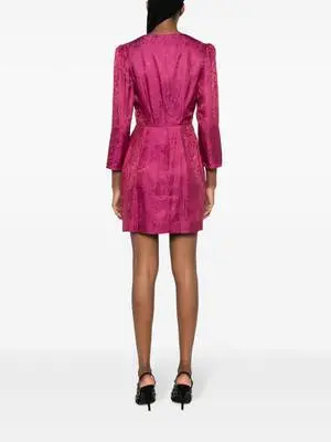 Saloni Abstract-pattern Silk Minidress