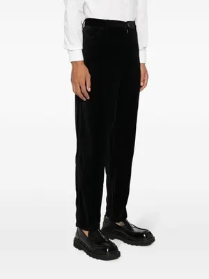 Comme Des Garçons Straight-leg Velvet Trousers
