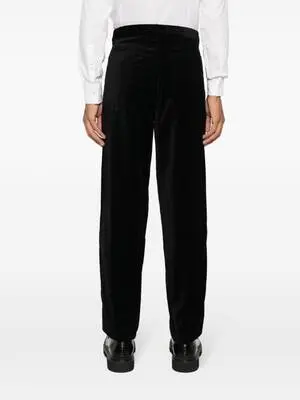 Comme Des Garçons Straight-leg Velvet Trousers