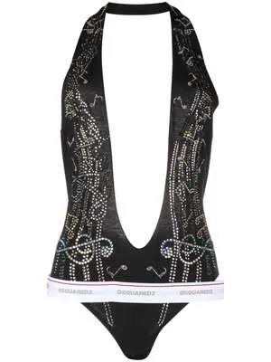 Dsquared2 Crystal-embellished Halterneck Body