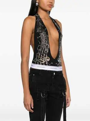 Dsquared2 Crystal-embellished Halterneck Body