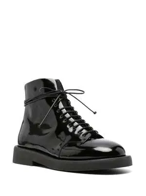 Marsèll 40mm Gommello Patent-finish Biker Boots